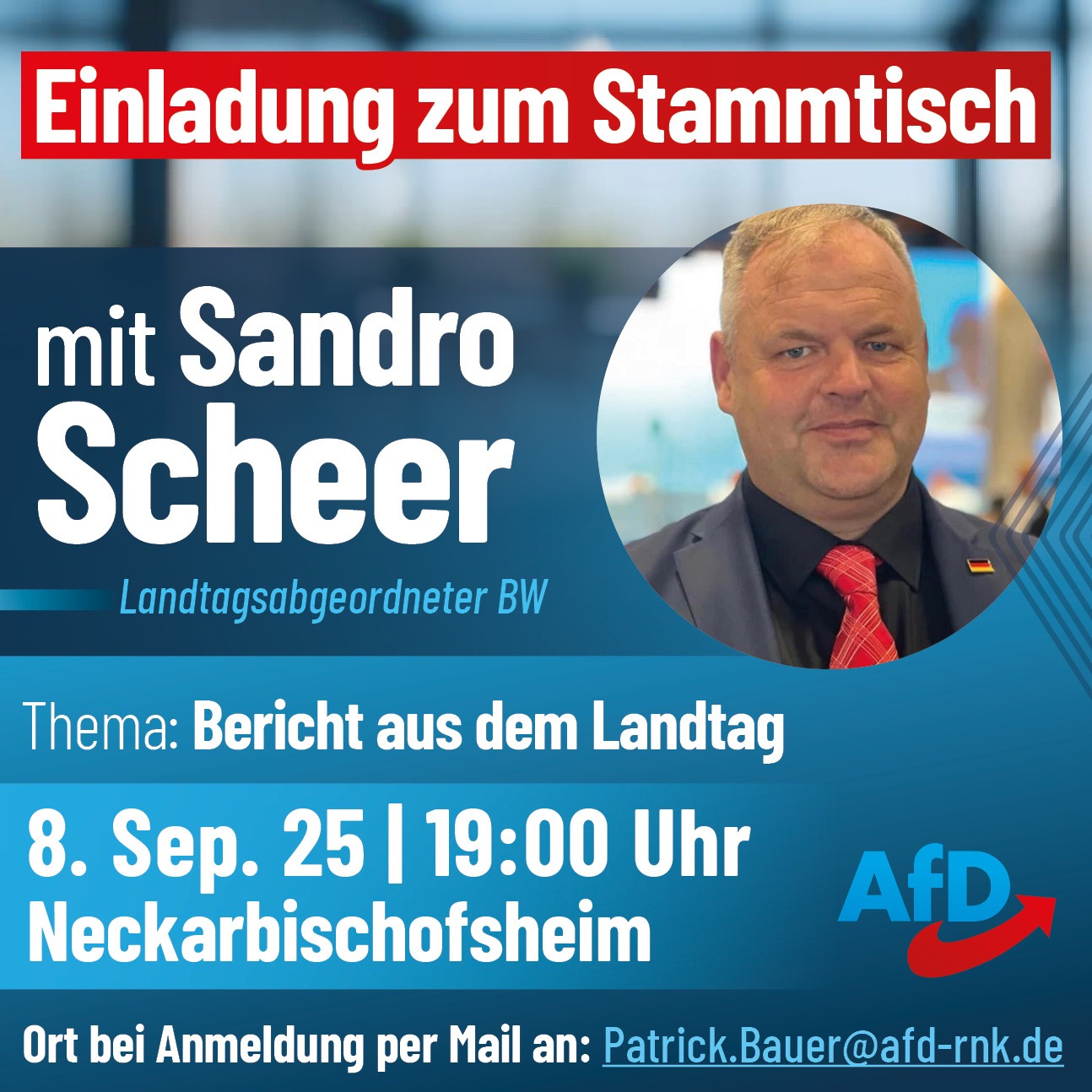 Patrick Andreas Bauer – Ihr Landtagskandidat für Baden-Württemberg